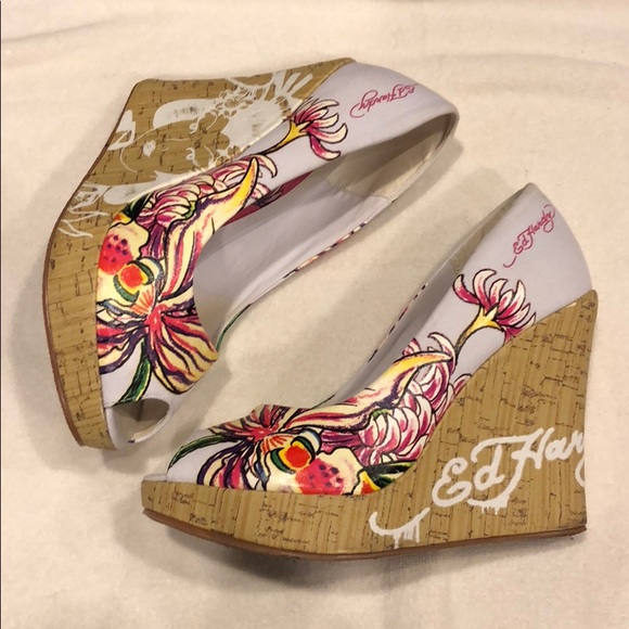 Ed Hardy | Shoes | Ed Hardy Wedges | Poshmark